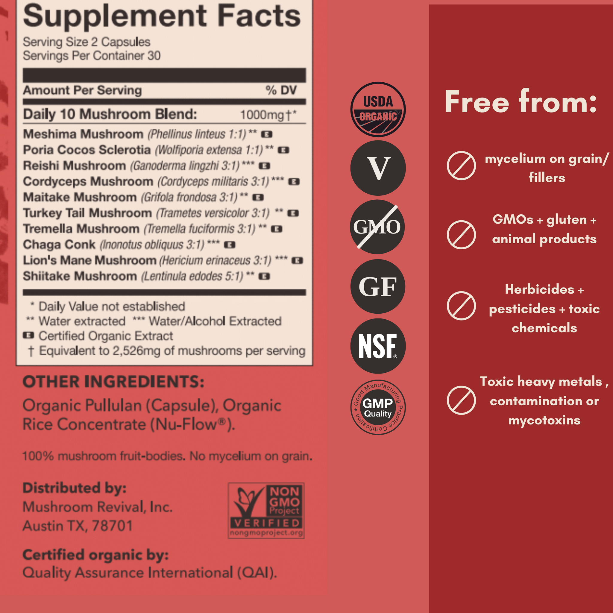 Shop Our Daily 10 Mix Mushroom Capsules // Mushroom Revival